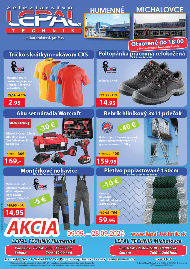 Aktuálne letákové akcie - Lepal Technik