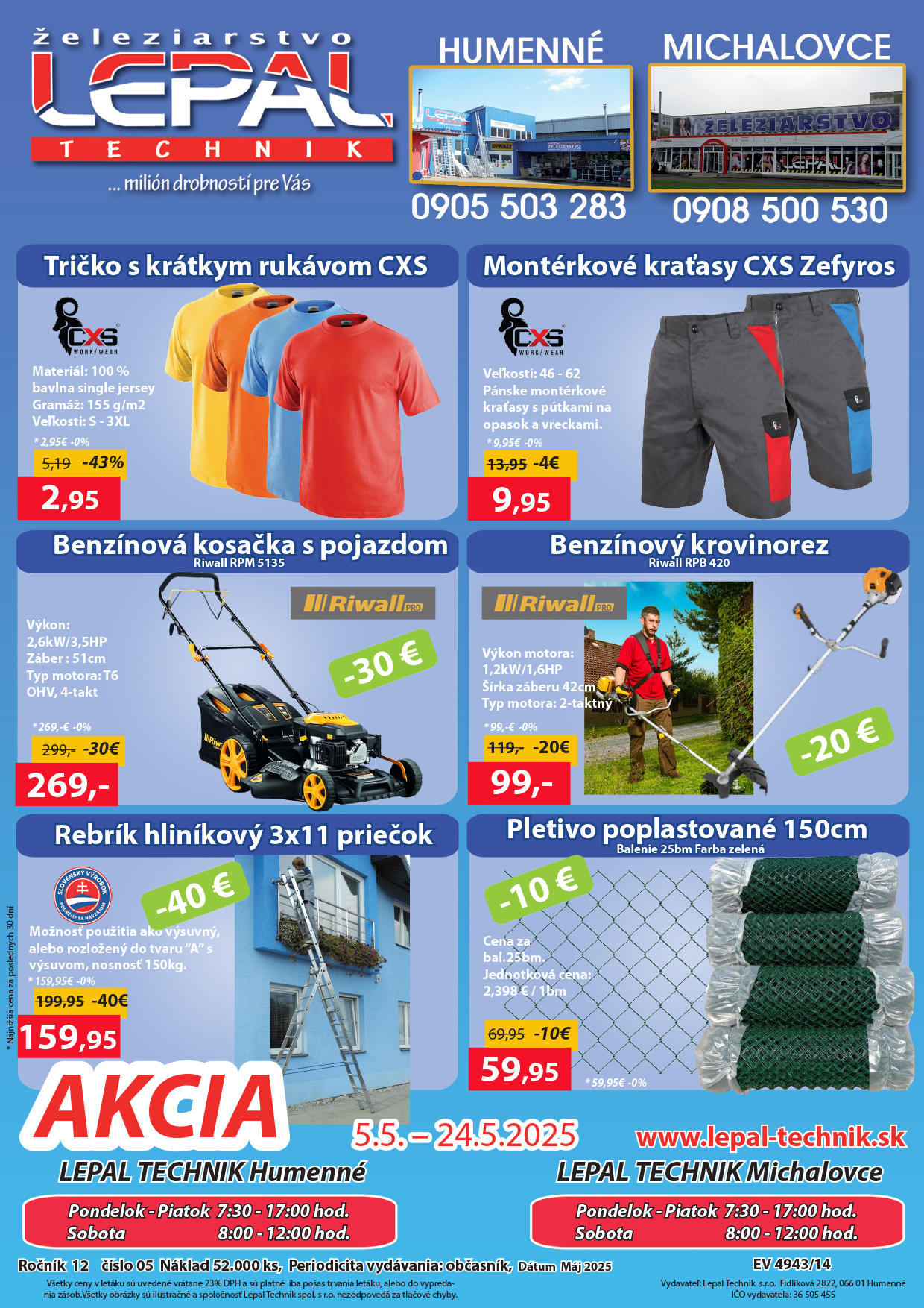 Vaše železiarstvo - Lepal Technik